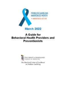 Print Outreach Media - The Maryland Center of Excellence on Problem ...