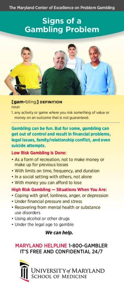 Print Outreach Media - The Maryland Center of Excellence on Problem ...