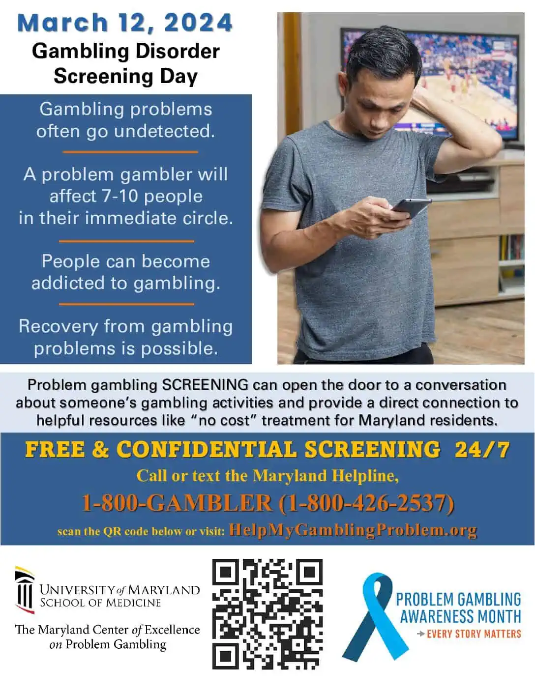 Screen for Gambling Disorder - The Maryland Center of Excellence on ...